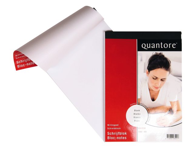 SCHRIJFBLOK QUANTORE A5 BLANCO 100VEL 60 GR | Kantoorsupply